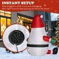 6' Blow-Up Outdoor Yard Display, Inflatable Christmas Santa Claus with ...