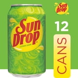 Sun Drop Citrus Soda Beverage, 12 fl oz, 12 Pack Cans - Tangy ...