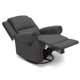 Delta Children Drake Nursery Glider Swivel Recliner, Charcoal - Walmart.com