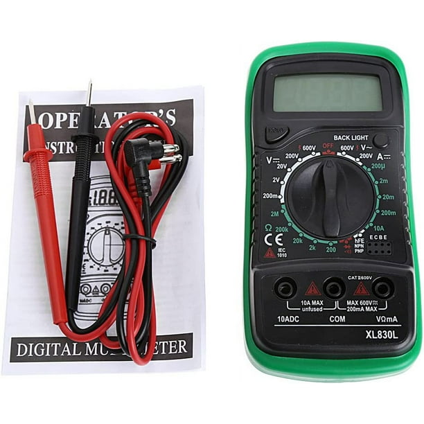 Medidor de temperatura Multímetro digital portátil LCD XL830L sin batería | Bodega Aurrera en línea