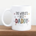 1pc 11Oz/325Ml Ceramic Mug for Best Dad, Vibrant The World's Best Daddy ...