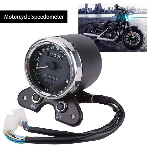 TopOne Motorcycle Odometer Retro Odometer Led Signal Light Kilometer ...