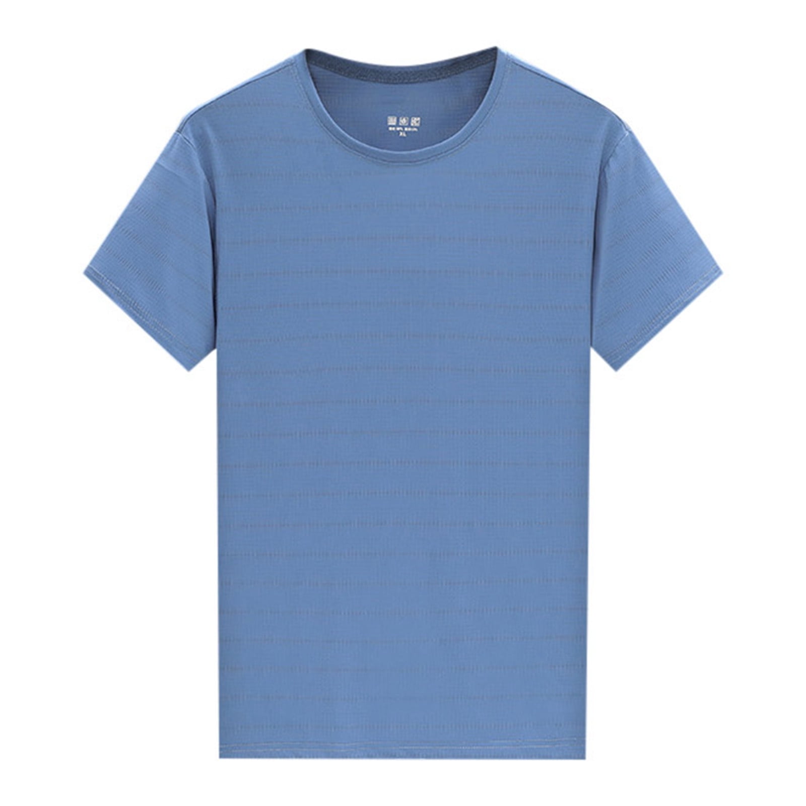 Click here for Weiyll Mens T-Shirts Ice Silk Summer Thin Loose Pl... prices