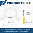 15 Pcs SCH 1 IN(32mm) Pipe Clamp, Pipe Strap U-tube Clamp Conduit Strap ...