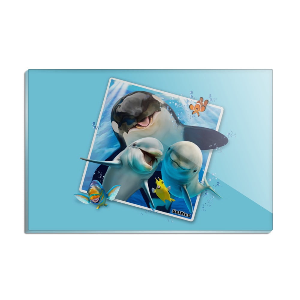 Ocean Selfie Picture Orca Killer Whale Dolphins Rectangle Acrylic ...