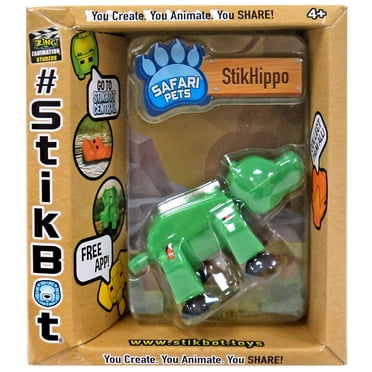 Stikbot Pets Series 1 StikCat Figure [Green] - Walmart.com