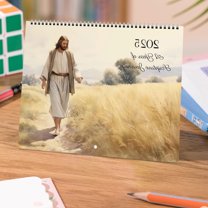 pathside Jesus Christ Calendar 2025, 2025 Jesus Monthly Wall Calendar ...