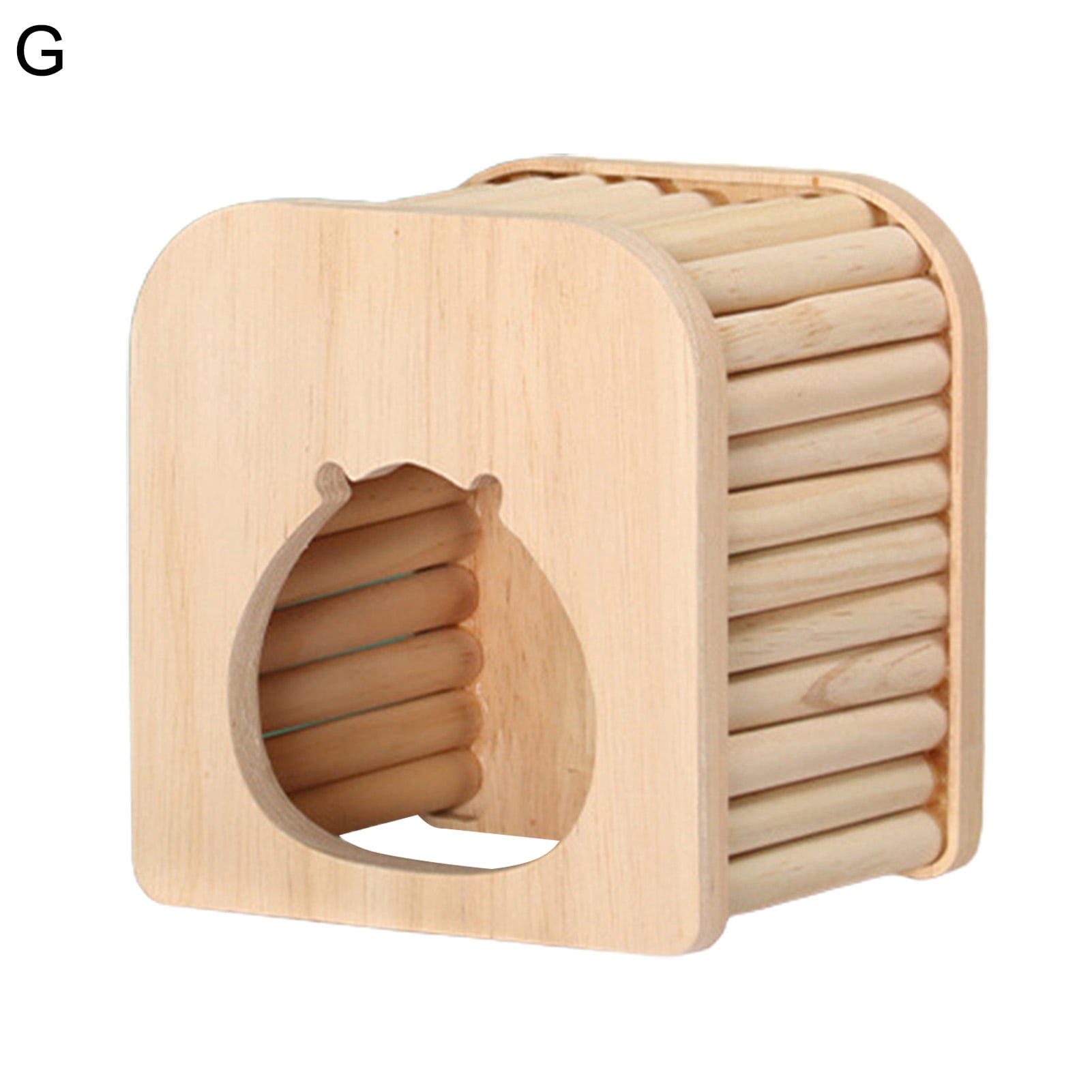 Wooden Hamster Fairy House, Multiple Shaped Hideout Small Animal ...