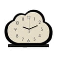 Cloud Shaped Desk Clock, Silent Non Ticking, Minimal Table Clock with ...