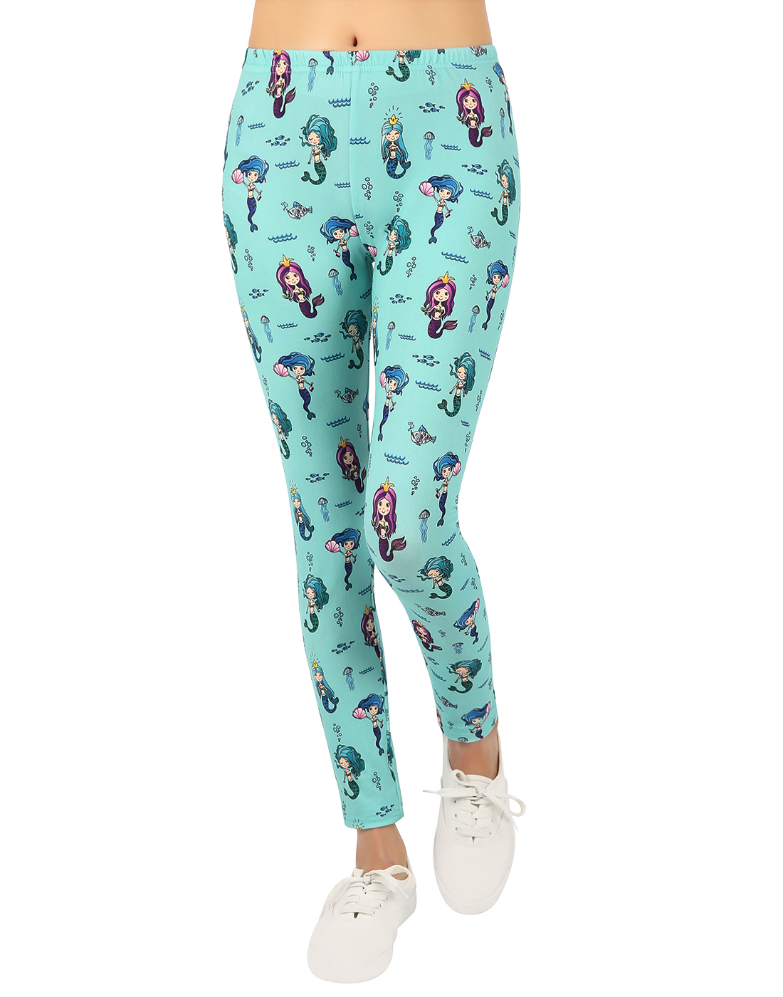 HDE Girl's Ultra Soft Leggings with Print Designs Full Ankle Length ...