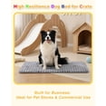 Dog Bed for Crate High Resilience Foam Crate Pad Mat for Medium Dogs ...