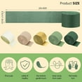 5 Rolls Crepe Paper Streamers, Boriyuan 5 Colors Crepe Paper Craft ...
