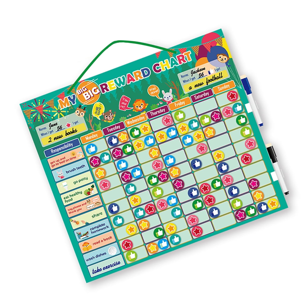 Kironypik Kids Reward Chart Set Reusable Customizable Educational Table ... Kironypik Kids Reward Chart Set Reusable Customizable Educational Table ...