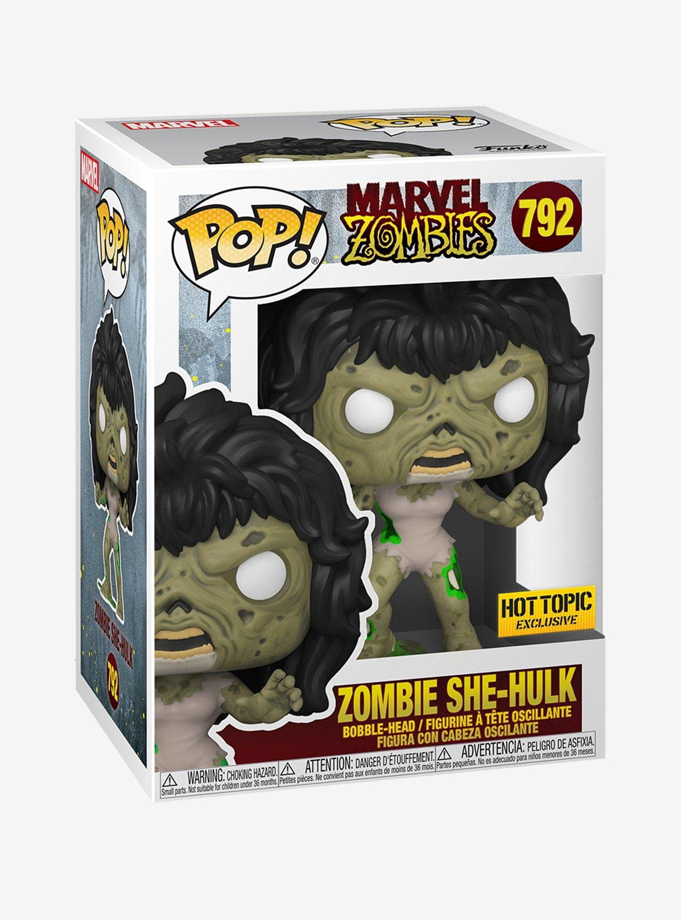 Funko Pop Marvel Zombies Zombie She Hulk 792 Hot Topic Funko Funko ...