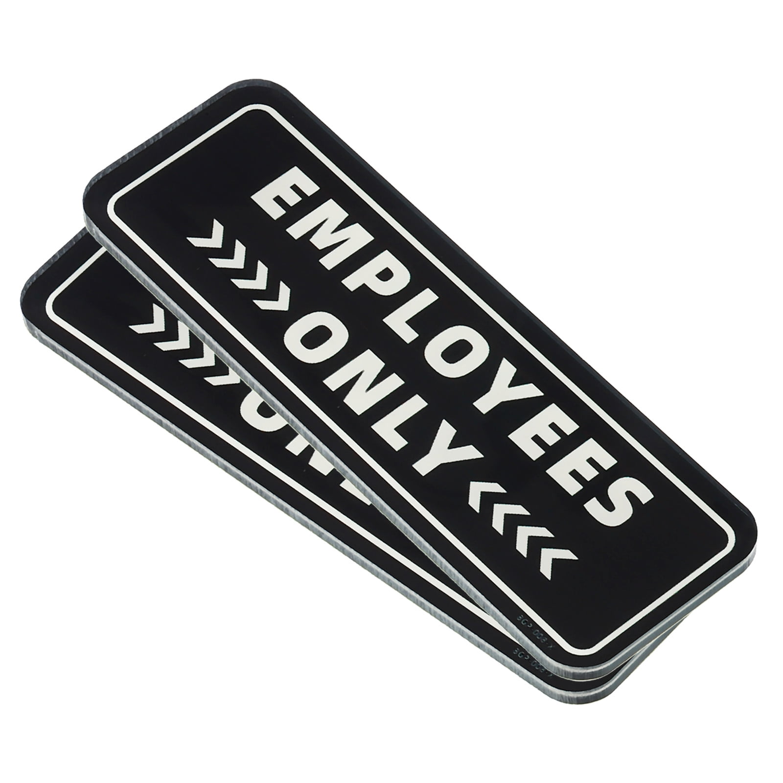 Uxcell Employee Only Sign 6"x2" Self Adhesive Staff Only Sticker Black ...