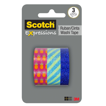 Scotch Expressions Washi Tap, 8 Rolls, Assorted Sizes, Great for ...