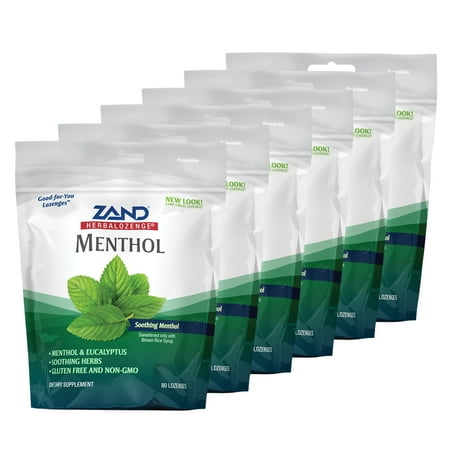 Zand HerbaLozenge Menthol | Peppermint & Eucalyptus Lozenges w/ Herbal ...