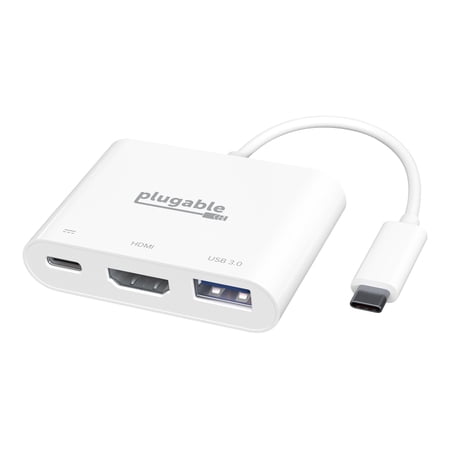 Plugable USBC-MD101 - Mini-dock - USB-C 3.1 / Thunderbolt 3 - HDMI ...