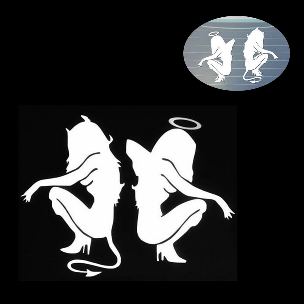 Ángeles y demonios Car Body Styling Sticker extraíble impermeable ...