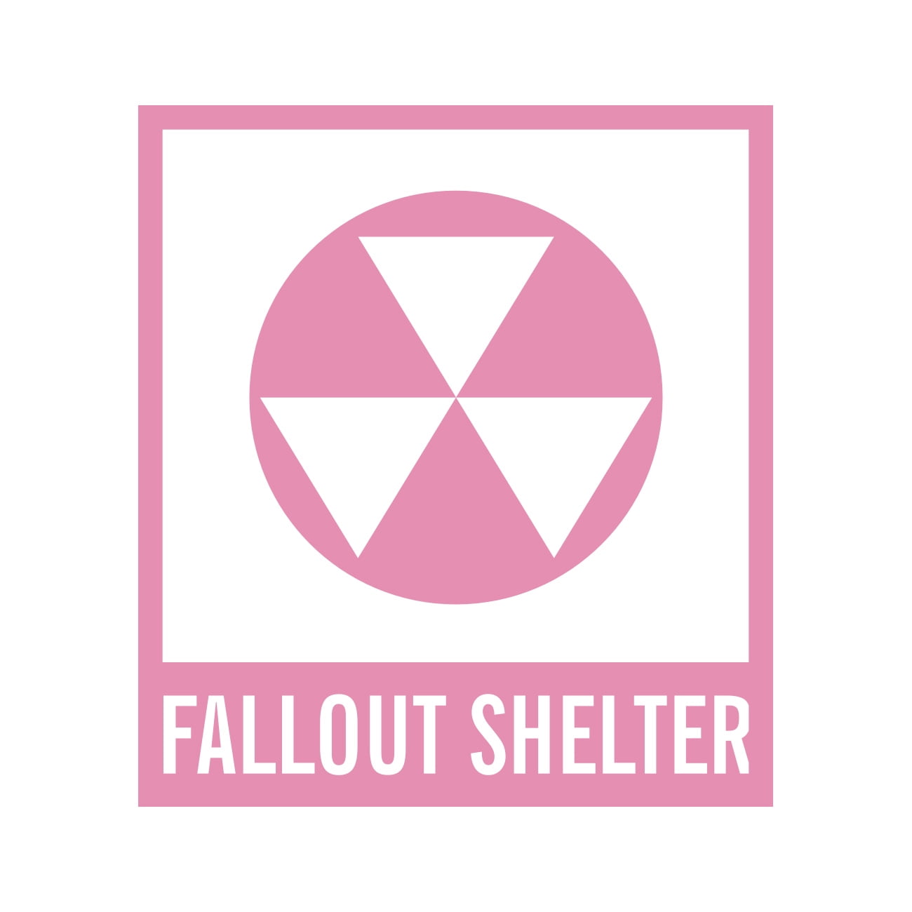 Fallout Shelter Symbol Sticker Decal Die Cut - Self Adhesive Vinyl ...