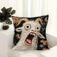 Decorative Two Donkeys Embroidery Pillowcase, Short Lint Soft Pillow ...