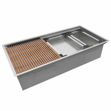 Ruvati RVH8222 33 in. Workstation Two-Tiered Ledge Kitchen Sink ...