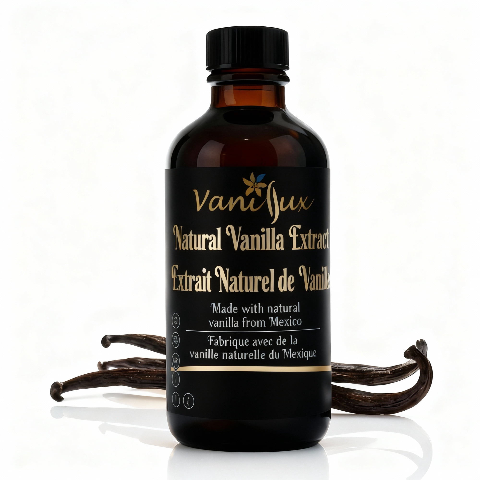 Click here for Vanillux- Pure Mexican Vanilla Extract 120ml. prices