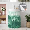 Abstract Pine Trees Small Cabinet Curtains 11"W x 13"L, Mint Green ...