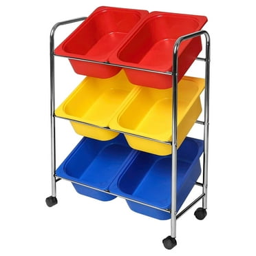 Honey-Can-Do 3-Tier Rolling Craft Cart with Handle, White - Walmart.com