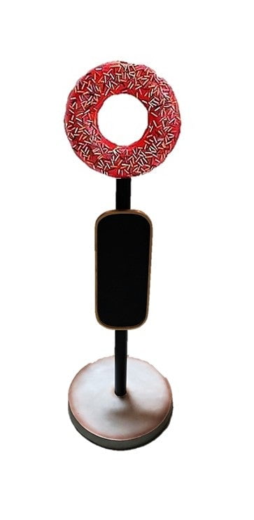 Red Donut Menu Board Over Sized Statue - Walmart.com