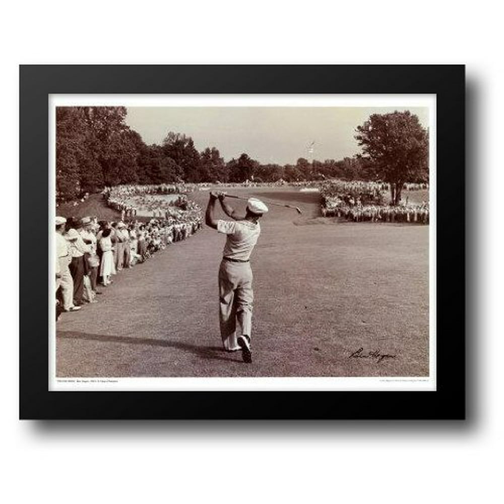 FrameToWall - One Iron (Ben Hogan) 33x26 Framed Art Print by Peskin ...