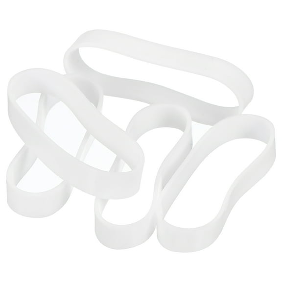 Uxcell Silicone Rubber Bands, 50Pcs 25x5mm Silicone Elastic Bands Cable ...