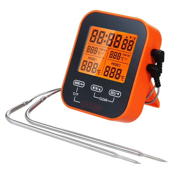 FlyFlise Digital Food Thermometer and Timer Wireless Meat Temperature ...