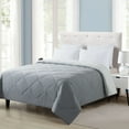 Mainstays Reversible Microfiber Comforter, Grey, Full/Queen - Walmart.com