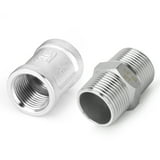 TAISHER 12PCS 304 Stainless Steel Hex Nipple 3/8" MNPT × 3/8" MNPT ...