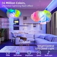 Cloud LED Lights, Aesthetic Mood Light with Music Sync, 3D Ceiling Lamp ...