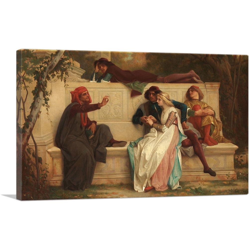 ARTCANVAS Florentine Poet 1861 Canvas Art Print by Alexandre Cabanel ...