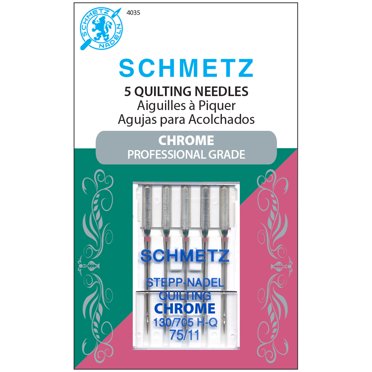 Schmetz Needle Quilting Size 75/11 (pack of 5) - Walmart.com