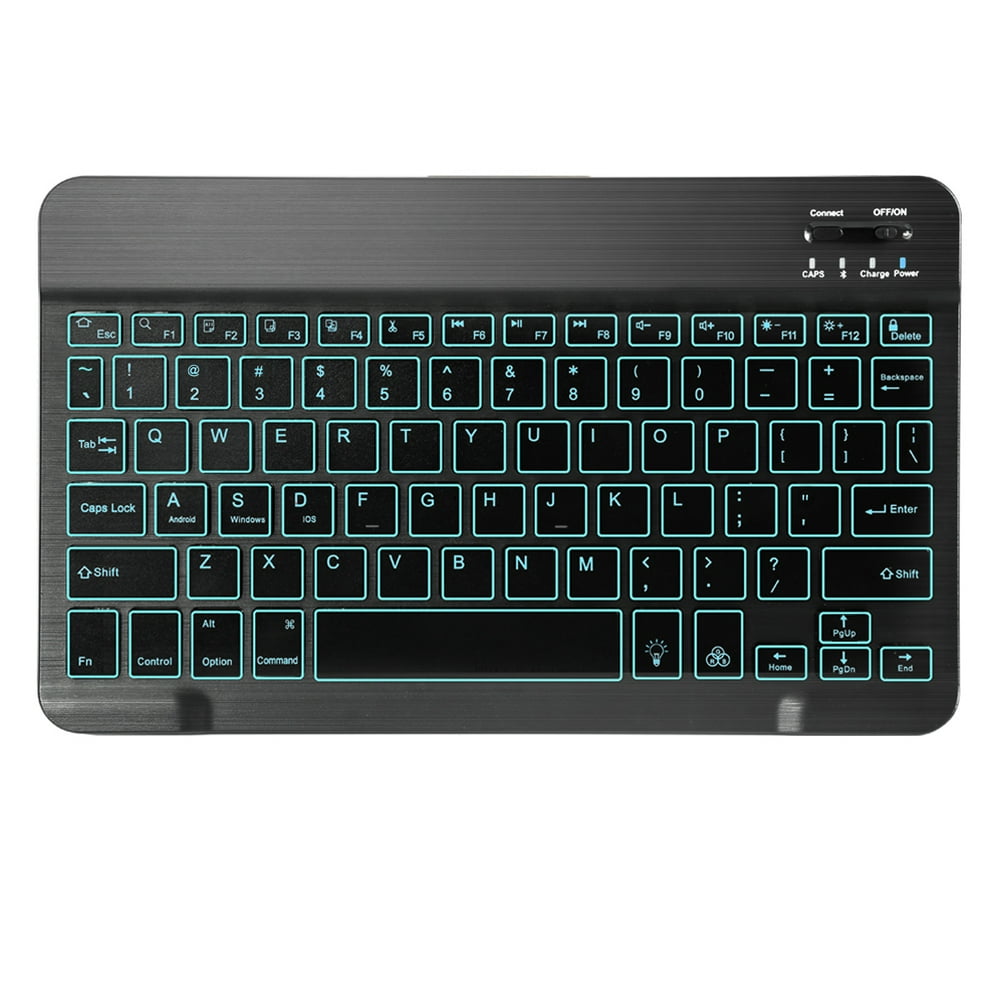 Ultra Slim Backlit Wireless Bluetooth Keyboard, Universal Portable 7 ... Ultra Slim Backlit Wireless Bluetooth Keyboard, Universal Portable 7 ...