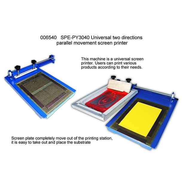 TECHTONGDA One Color Sliding Screen Printer Two Directions Parallel ...