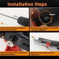 Automatic Chain Nail Gun Adapter for Electric Drill, 48MM Drywall Screw ...