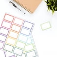 CCOCC 2026 New 23 Sheets Name Tag Stickers Colorful Borders Student for ...
