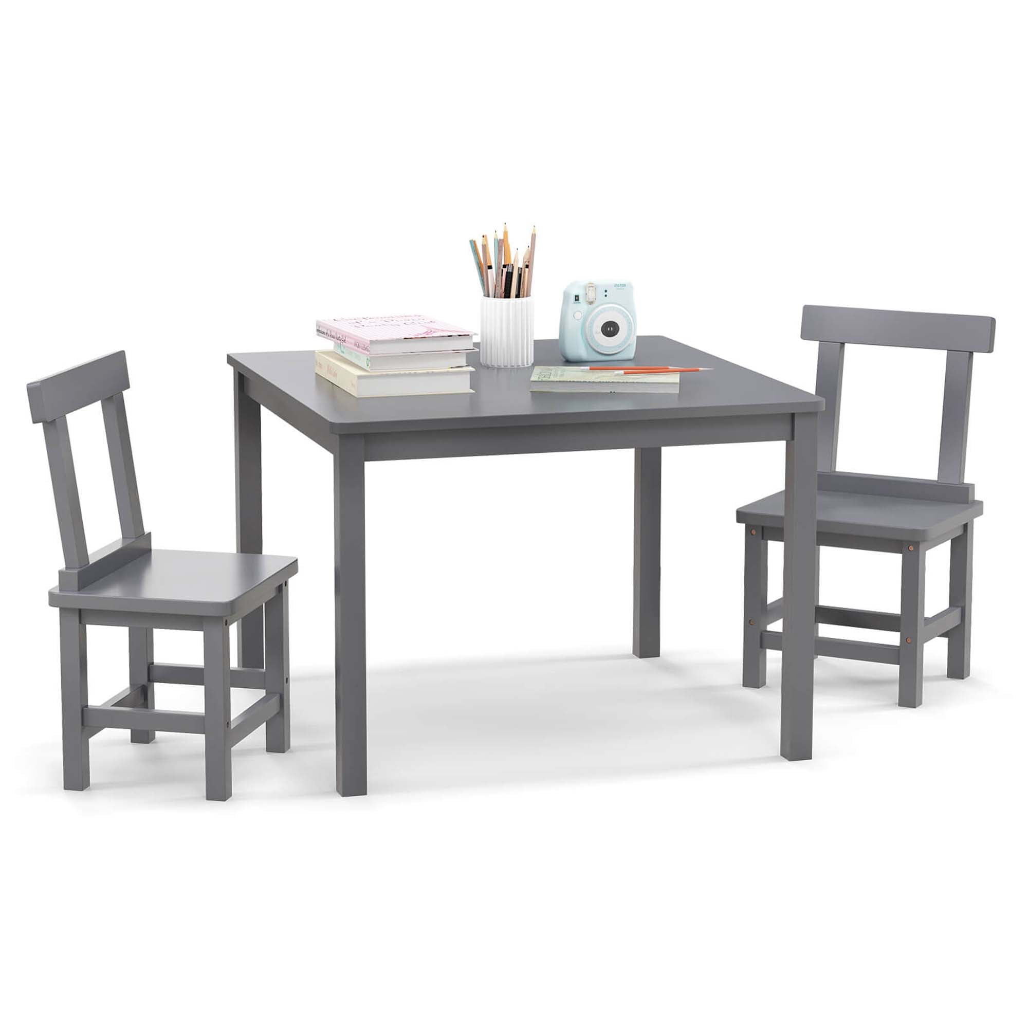 Click here for Costway Wooden Kids Table And 2 Chairs Set With Ru... prices