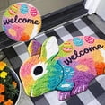 2026 Easter Bunny Shaped Welcome Mat Absorbent And Durable Easter Mat ...