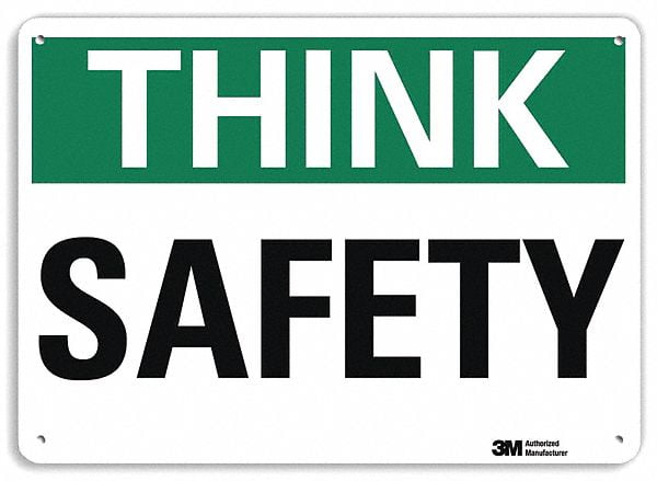 Lyle Safety Sign,10 inx14 in,Plastic U7-1327-NP_14X10 - Walmart.com
