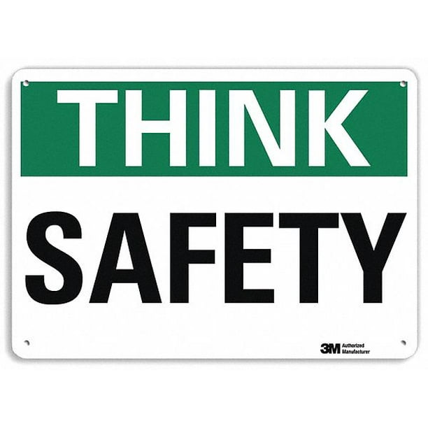 Lyle Safety Sign,10 inx14 in,Plastic U7-1327-NP_14X10 - Walmart.com
