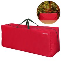 mDesign Square Gift-Wrap or Ornament Storage Box, Handles, 2 Pack ...