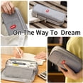 Robotsky Big Capacity Pencil Pen Case, Double Layer Pouch, Durable ...