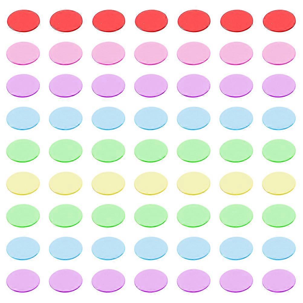 300 Pcs Toys Kids Reward Chips Transparent Color Counters Bingo Marker ...