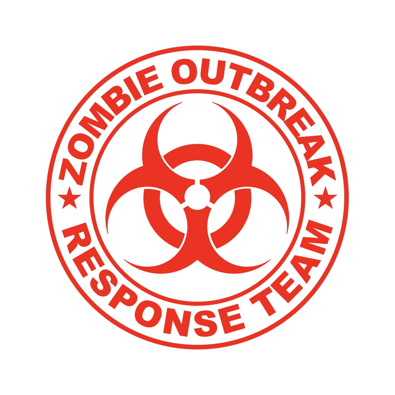 Zombie Outbreak Response Team Sticker Decal Die Cut - Self Adhesive ...